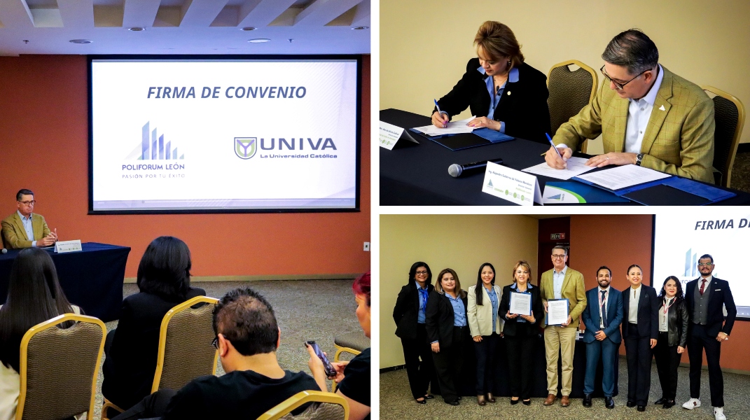 Poliforum León y UNIVA firman convenio de colaboración para impulsar la educación - ContrapuntoNews